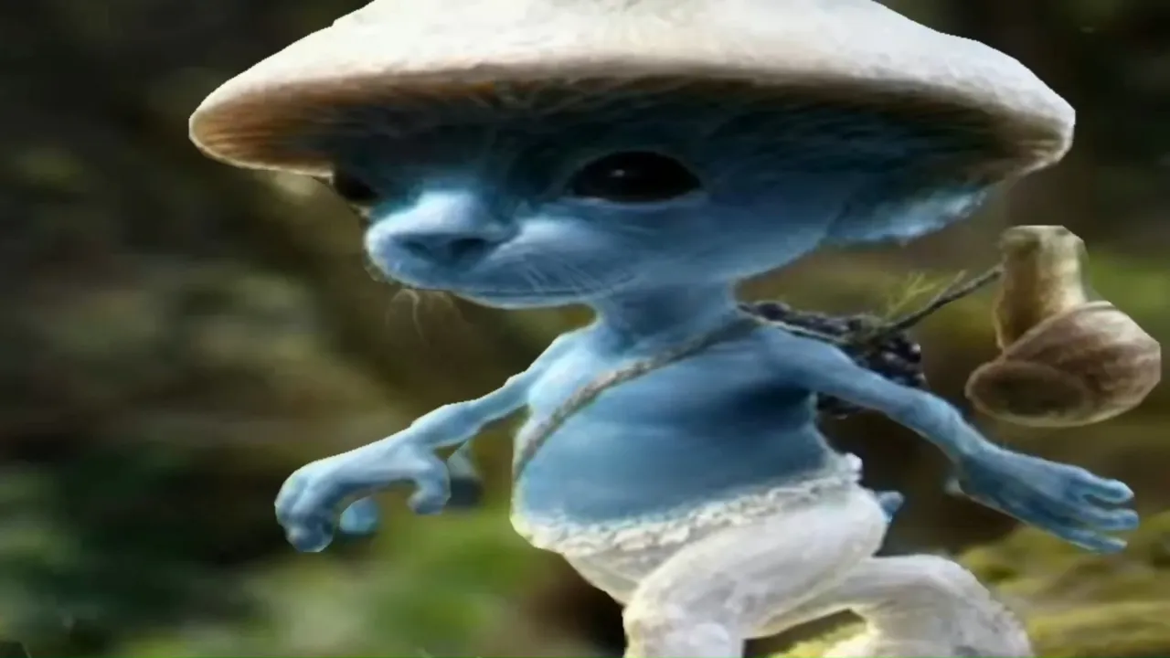 Blue Smurf Cat Meme - Mod your browser | GX Store