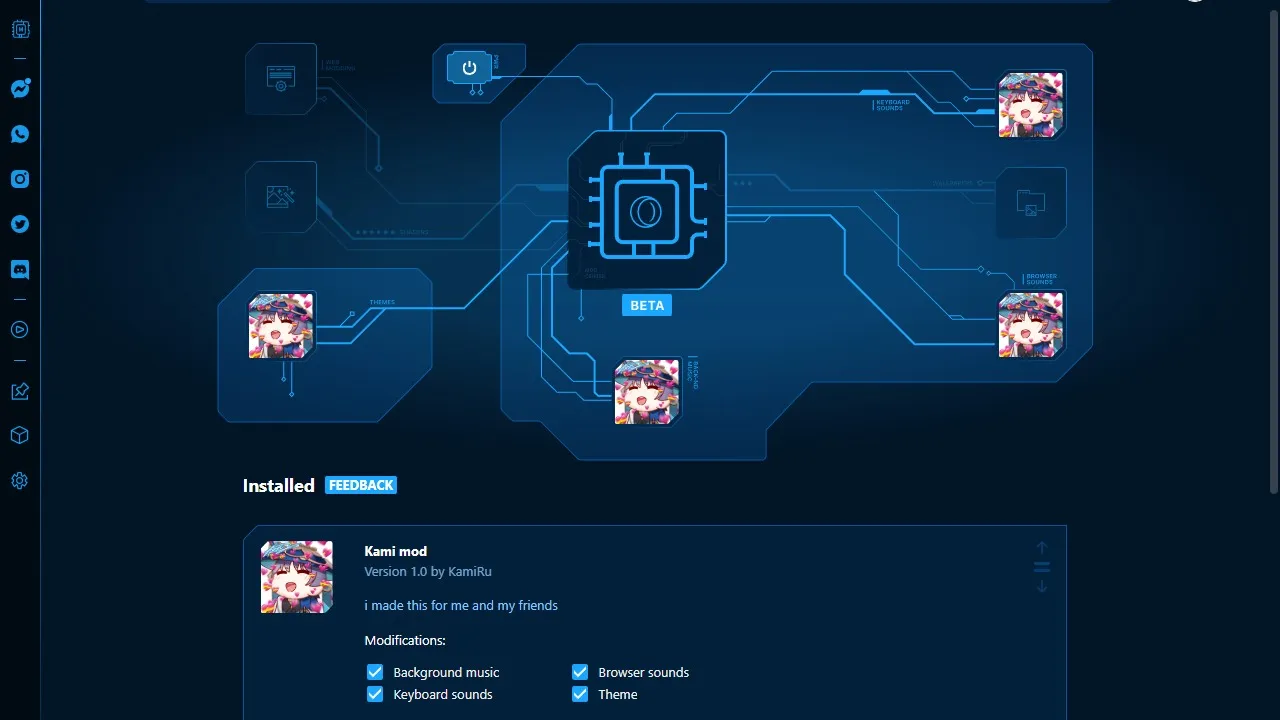 Kami mod - Mod your browser | GX Store