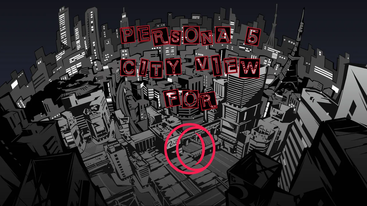 Persona 5 - City View Theme - Mod your browser | GX Store