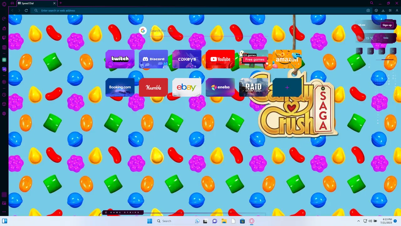 Candy Crush Theme - Mod your browser | GX Store