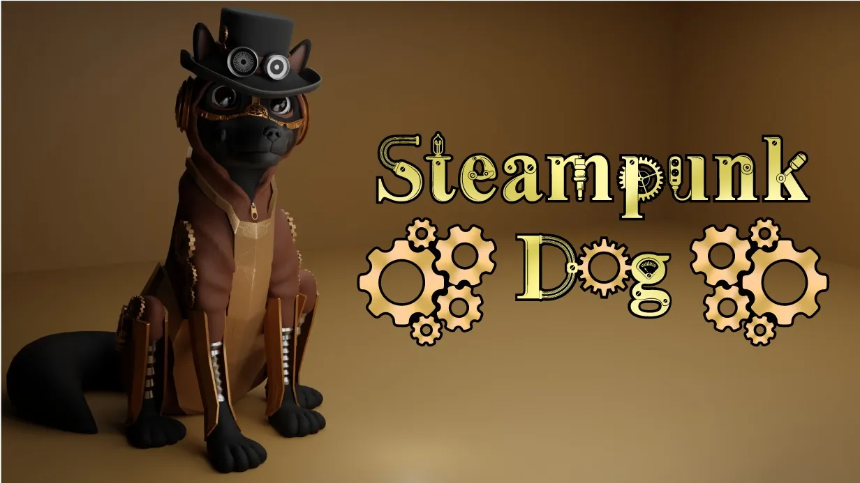 Steampunk Dog - Mod your browser | GX Store