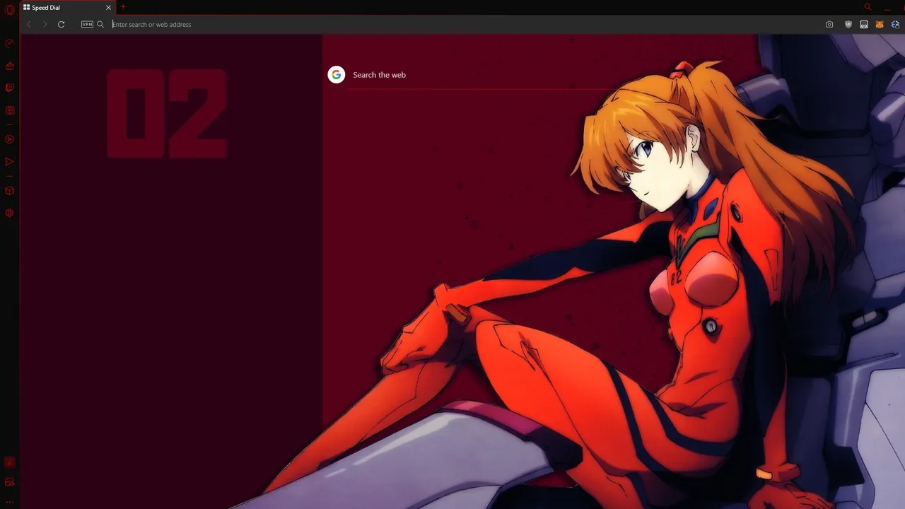Evangelion Asuka - Mod your browser | GX.store